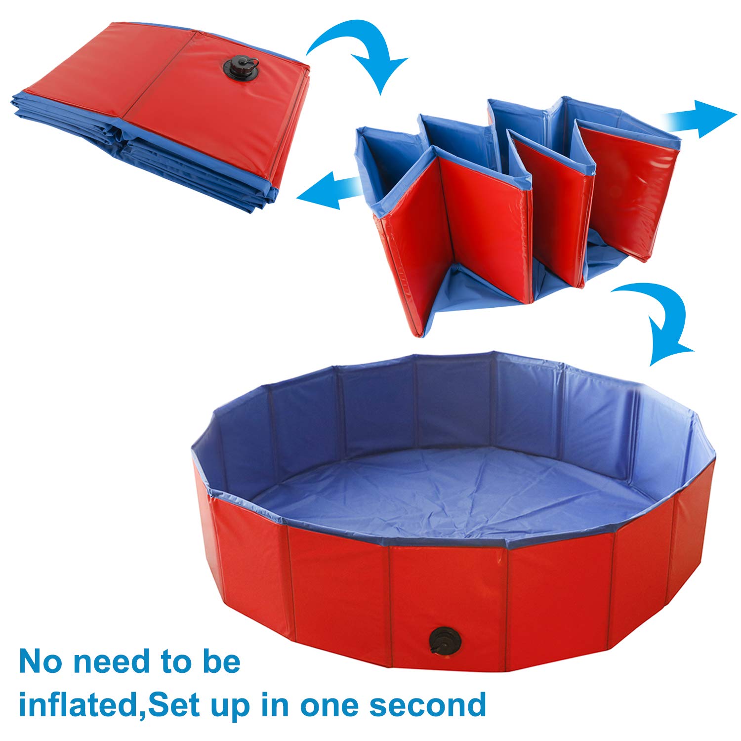 Artilife Whelping Pen for Dogs,Whelping Box for Dogs and Puppies,Dog Birth Supplies,Portable Whelping Pool Whelping Box,Whelping Box for Small Dogs(32" Dia.x8 H)