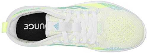 adidas Women's Fluidflow 2.0 Running Shoes, White/Hazy Sky/Yellow, 6.5