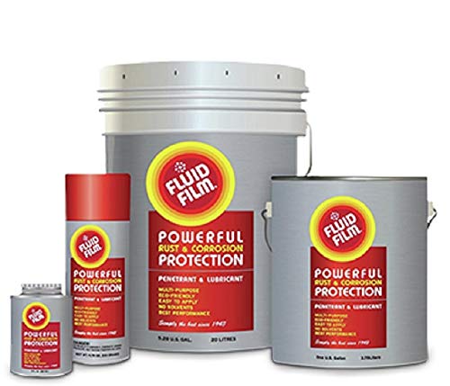 Fluid Film 5gal Pail NAS Rust Inhibitor Rust Prevention Anti Corrosion Anti Rust Coating Undercoating Underbody Rust Proofing Corrosion Protection for Truck Snow Blower Mower Car Semi Tractor Bus