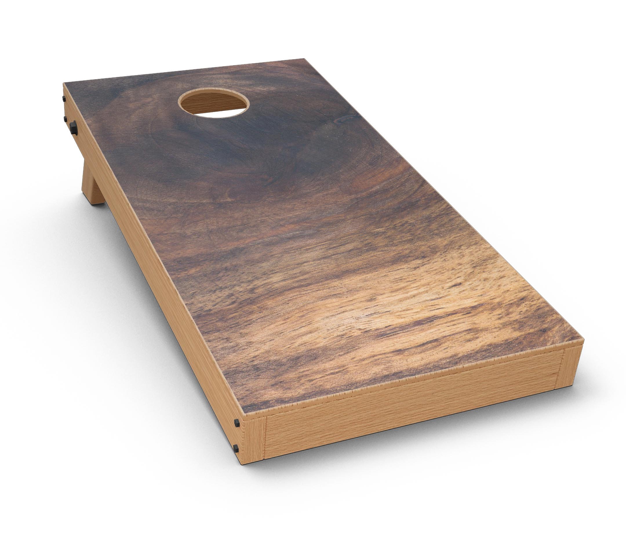 Design Skinz Wood Skin Set for Cornhole (Skin Only) - Knotted Rich Wood Plank