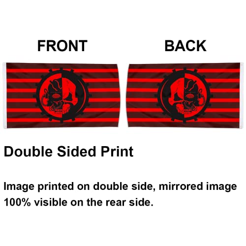 Cayyon Adeptus Mechanicus Flag Banner Outdoor Indoor Decoration Flag 3x5Feet Double Stitched Polyester with Brass Grommets