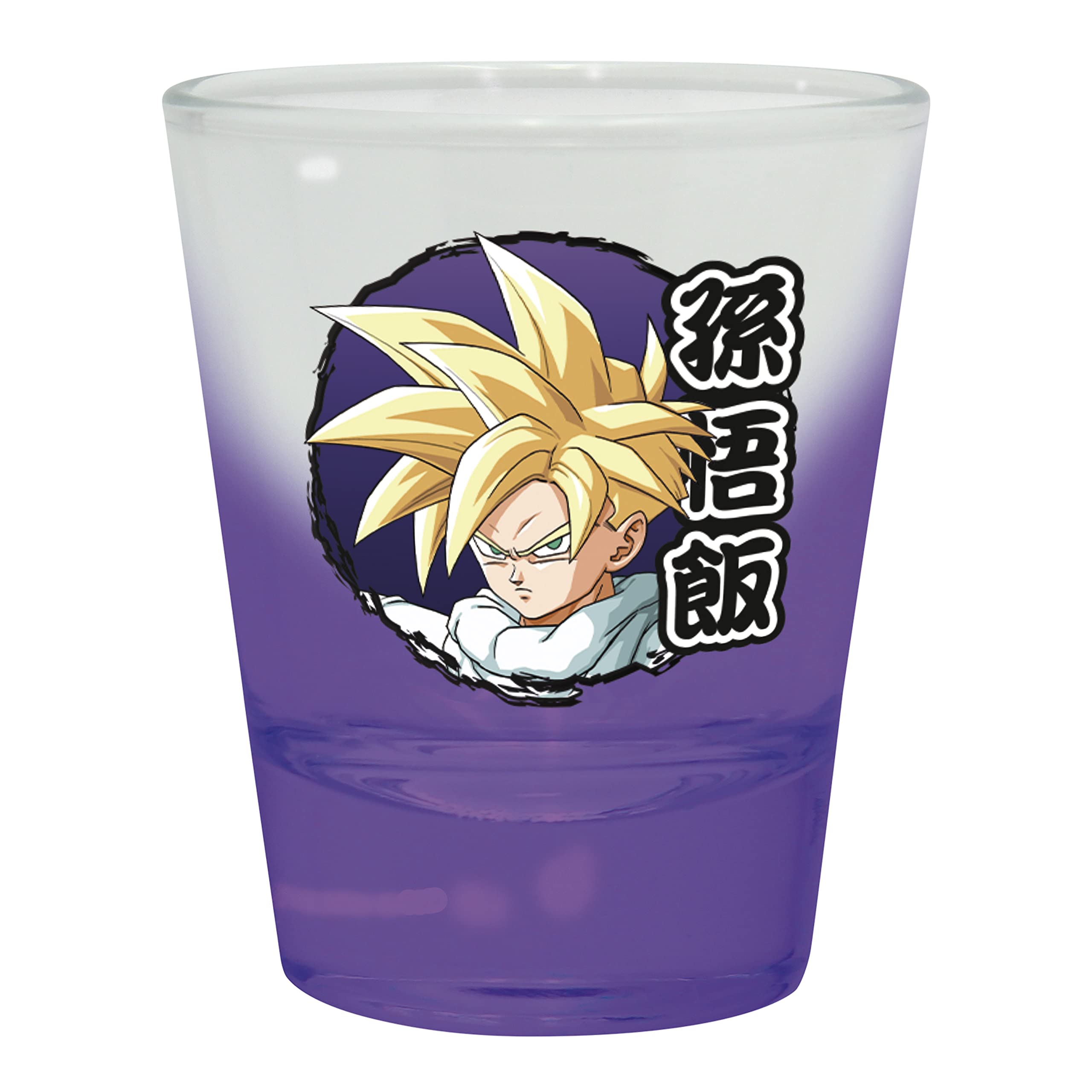 ABYSTYLE Dragon Ball Z Kakarot Heroes 4 Shot Glasses 1.5 Oz. Featuring Goku, Gohan, Piccolo and Trunks DBZ Anime Manga Drinkware Home Essentials Gift