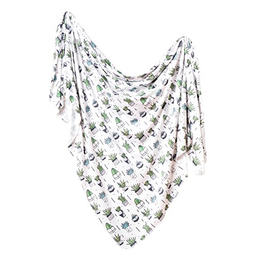 Large Premium Knit Baby Swaddle Receiving Blanket "Shiloh" by Copper Pearl