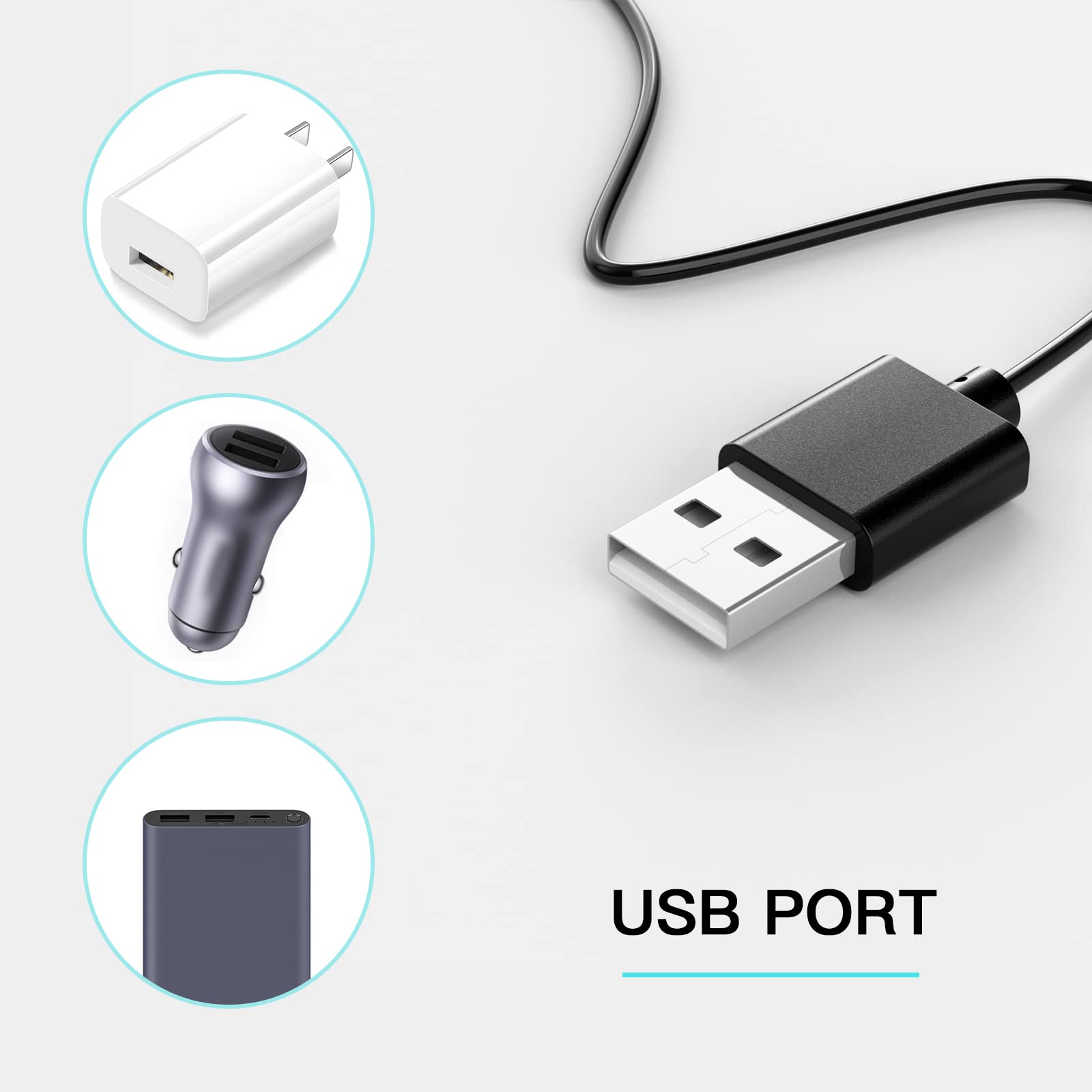 ANDFZ Smart Watch Charger Magnetic, USB Charging Cable Compatible LESHIDO T42Pro CS01 CS02 CS03 CS08 Black Pink Starlight