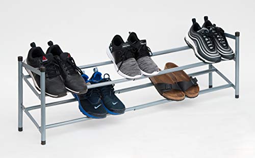 Topline Expandable 2-Tier Shoe Rack Organizer