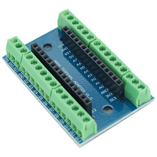 5pcs DEVMO Nano Screw Terminal Adapter Shield Expansion Board Nano V3.0 AVR ATMEGA328P-AU Module Compatible with Ar-duino