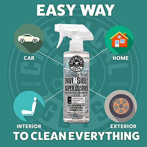 Chemical Guys SPI_191_16 Lightning Fast Carpet and Upholstery Stain Extractor & SPI_993_16 Nonsense All Surface Cleaner Safe for Home, Garage, Cars, Trucks, SUVs & More, 16 fl. Oz, Unscented