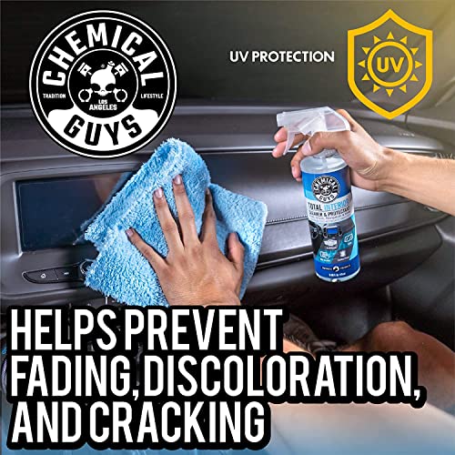 Chemical Guys SPI_109_16TI Leather Cleaner and Conditioner Complete Leather Care Kit (16 fl oz) +  SPI22016 Total Interior Cleaner & Protectant, (16 fl oz) 3 Items