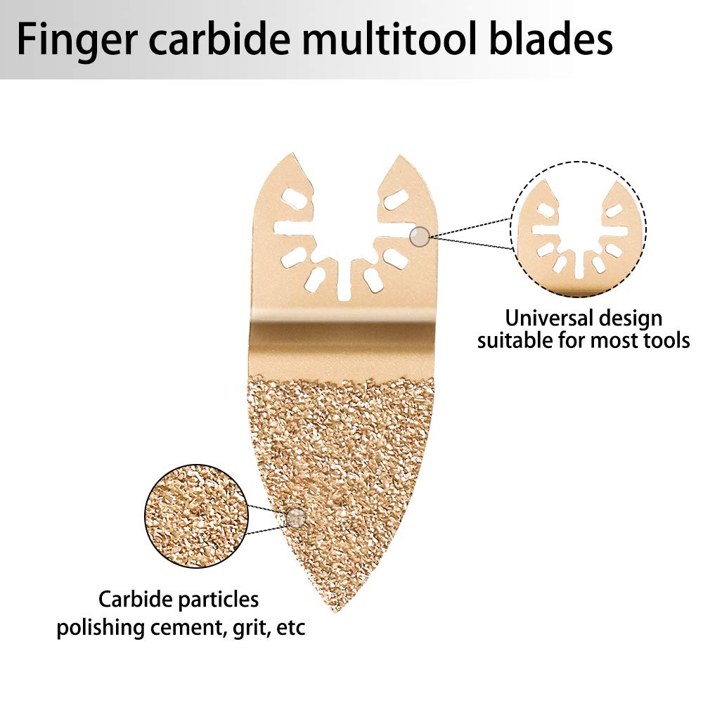 6 PCS Multitool Carbide Oscillating Saw Blades LEILUO Saw Blades for Tile Grout Cement Mortar Concrete Oscillating Tool Blades Fit Dewalt Bosch Rockwell Makita Fein Multimaster