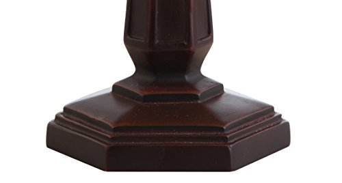 JONATHAN Y JYL8016A Carter Tiffany-Style 12" LED Table Lamp Tiffany,Traditional for Bedroom, Living Room, Office, College Dorm, Coffee Table, Bookcase, Bronze