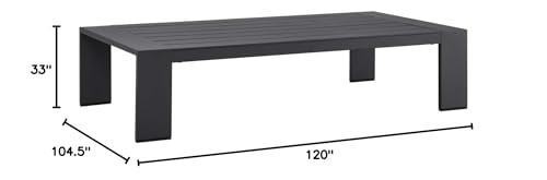 Modway Tahoe 4-Piece Fabric/Powder-Coated Aluminum Outdoor Set in Gray