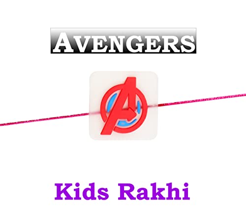 CHERKRAFT Rakhi for Small Brother Cartoon/Superhero Rakhi for Small Bhai Bro Rakhi Thread - CK069 (Design 2)