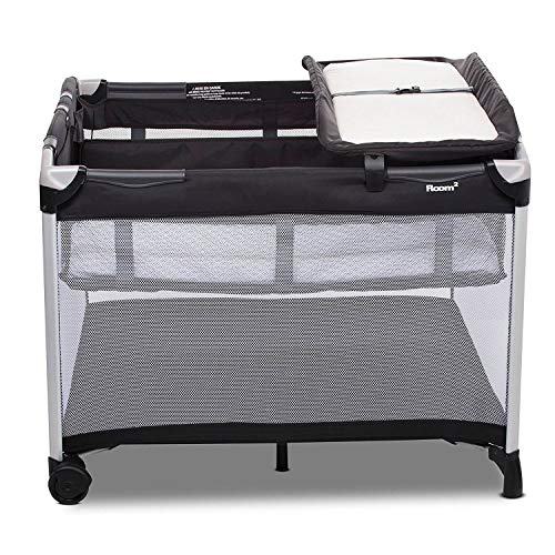 Joovy Room Twin Nursery Center with Bassinet, -Playard Sold Separately, 1 Count (Pack of 1)