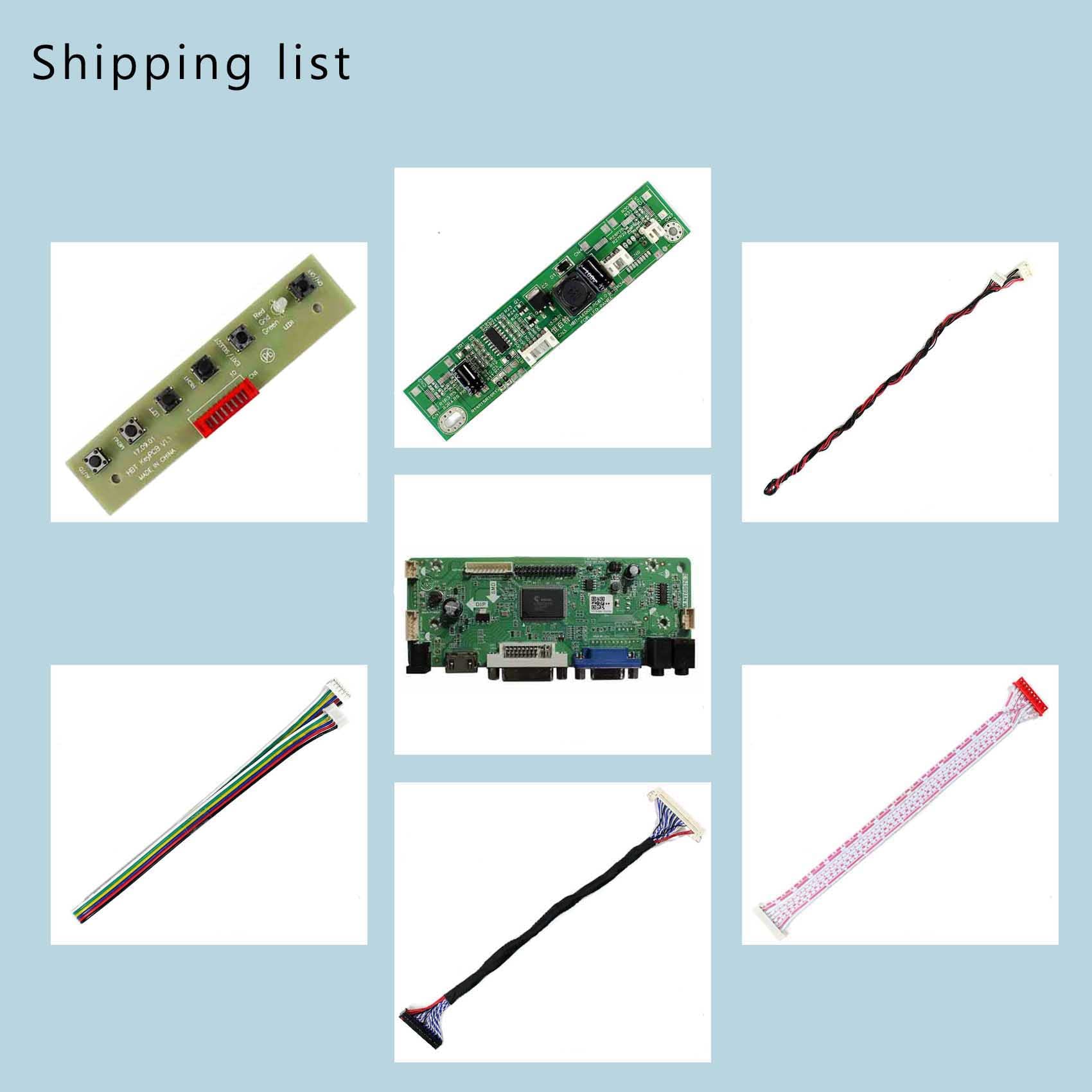 LCDBOARD HDMI VGA DVI Audio LVDs Controller Board for 17" 1280x1024 M170ETN01.1 M170ETN01.3 19" M190ETN01.0 WLED LCD Display/Video Games
