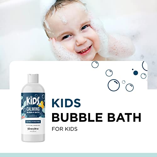 Lavender Bubble Bath for Kids with Aloe - Sudsy Bubble Bath with Aromatherapy Essential Oils for Relaxing and Lavender Oil Baby Bath Wash - Kids Bath Enriched with Nourishing Aloe Vera and Vitamin E