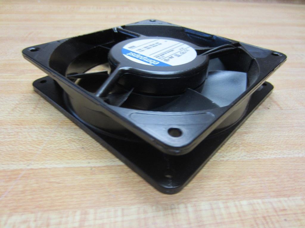 ebm-papst 9906 Fan, Square; 119 mm L x 119 mm H; 25 mm; 115 V; 79.5 CFM; 60 Hz; 12 W; Axial