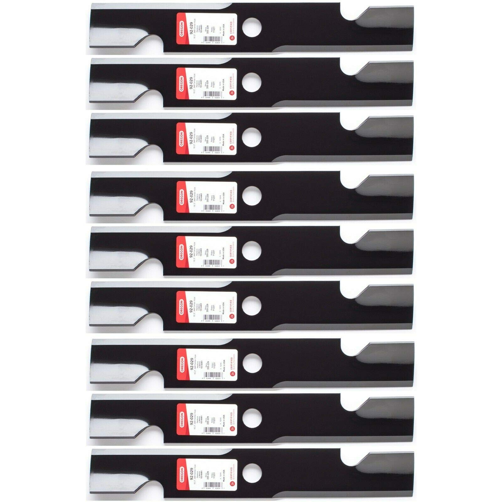 9PK USA Mower Blade for 48" Exmark 103-6381 103-6391 103-6396 103-6401 Toro 109-6872