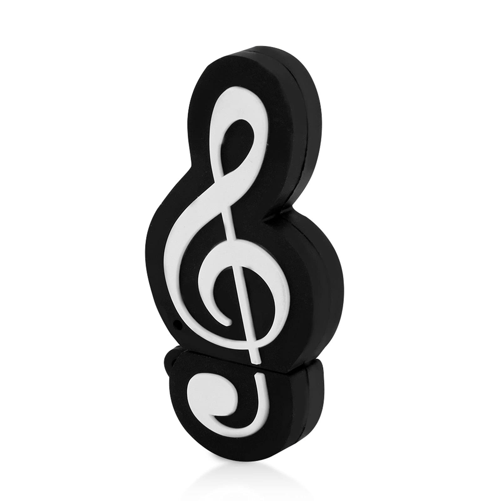CHUYI Novelty and Cute Music Note Shape Design 64GB USB 2.0 Flash Drive Pen Drive Memory Stick Storage Cool Thumb Drive U Disk Gift (Black-1 Pack)