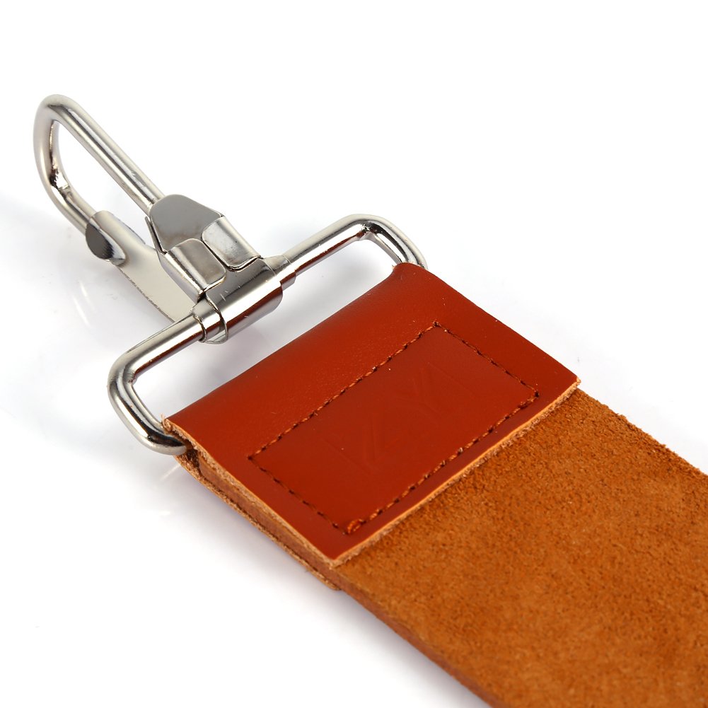 Leather Strop, Asixx Genuine Leather Strop Shaving Strop Sharpener Strap Barber Straight Razor Knife Sharpening Belt for Straight Razors, Knives and Chisels