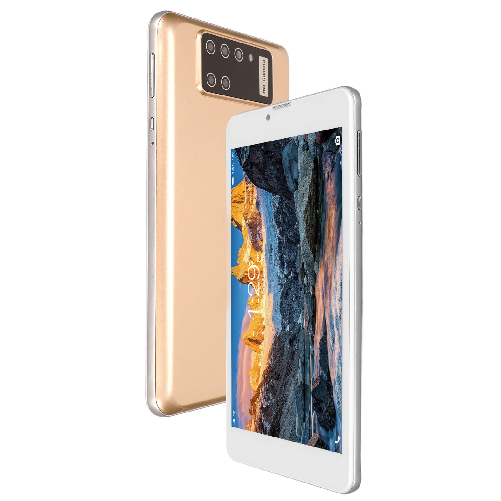 Airshi 7 Inch Tablet, 32GB Tablet 100‑240V Gold Color 4GB 32GB for Video (US Plug)