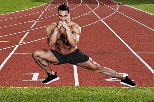 COOFANDY Men's 2 Pack Gym Workout Shorts Mesh Lightweight Bodybuilding Pants Training Running Sports Jogger with Pockets