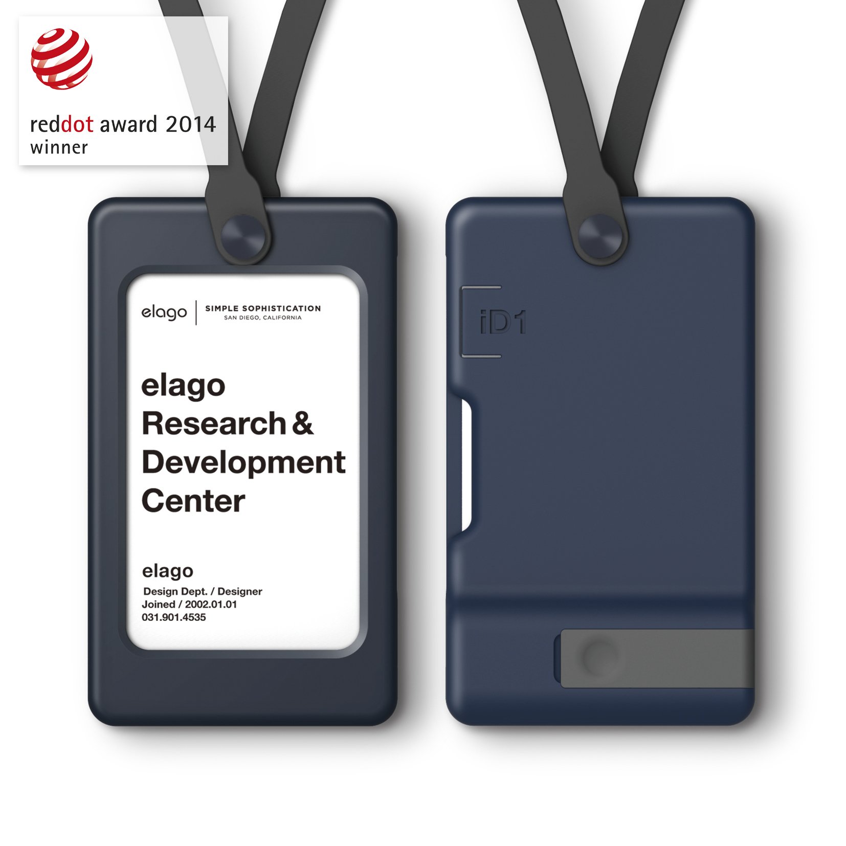 elago iD1 USB ID Card Holder (reddot Design Award Winner 2014) - Jean Indigo(USB Flash Drive Not Included)