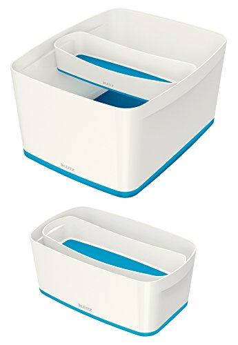 Leitz Wow, myBox, Storage Tray Klein Weiß/Blau Metallic