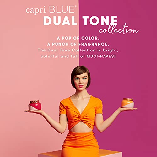 Capri Blue Volcano Candle - Dual Tone Signature Jar Candle - Luxury Aromatherapy Soy Candle - Sugared Citrus Scented Candle (19 Oz)