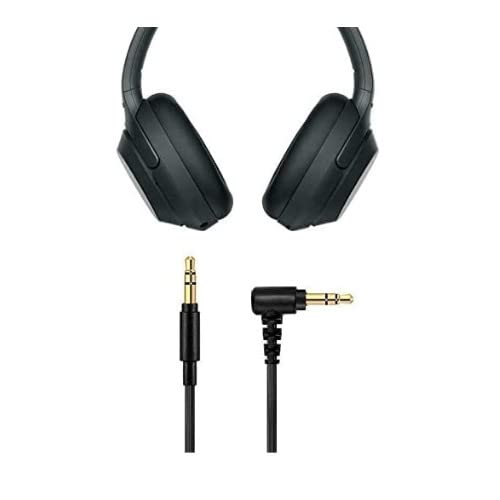 Sony Genuine OEM Replacement 3.5mm Cable for WH1000XM3 , WH1000XM2 (Approx. 3.94 ft, OFC Strands, Gold-Plated Stereo Mini Plug)