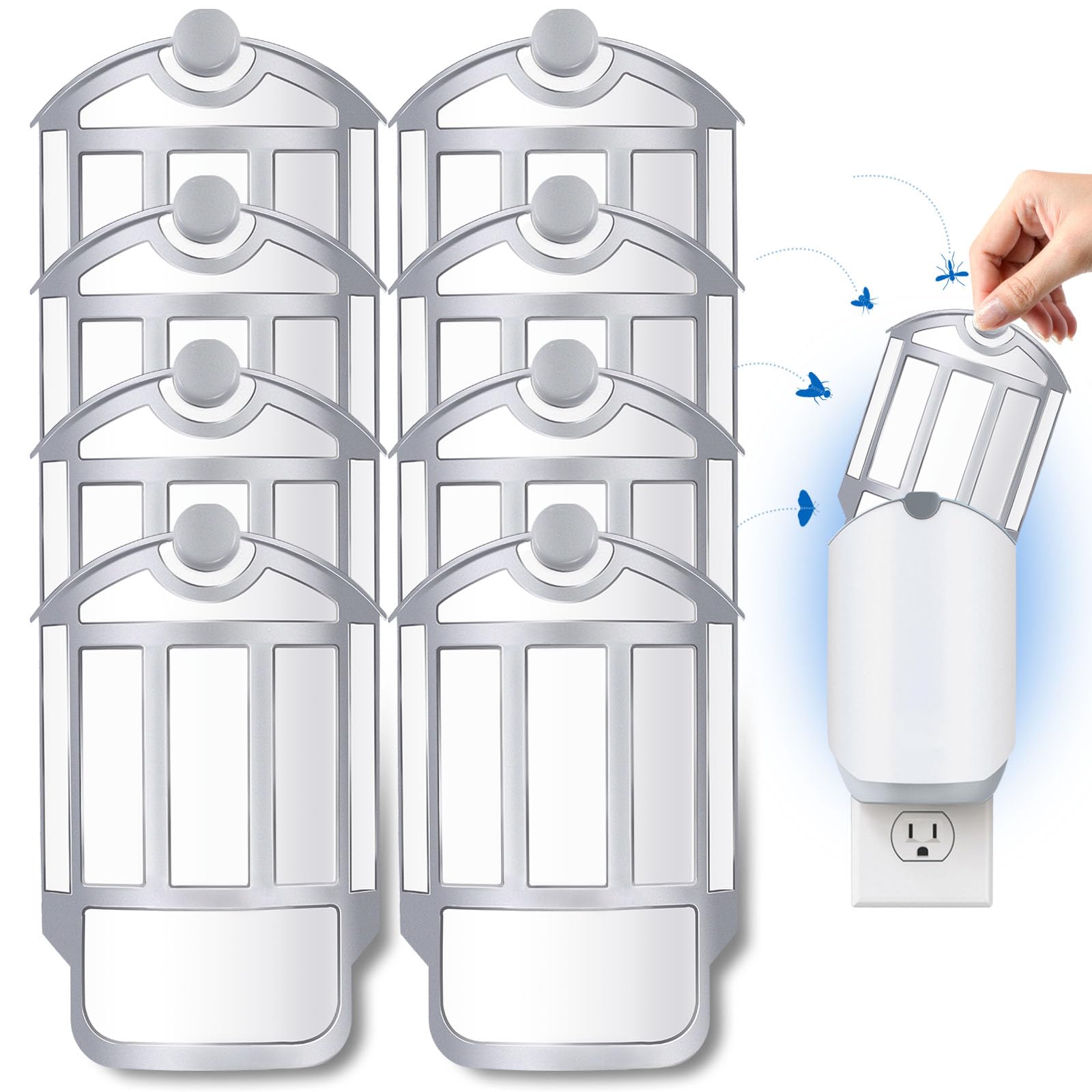 BRLR 8 Pack Refill Cartridge Kit Replacement, Compatible with ZEVO Plug-in Light M364 and Max (8 Pack)