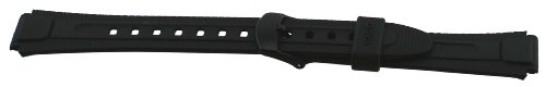 Casio 18mm Black Resin Band 10194983