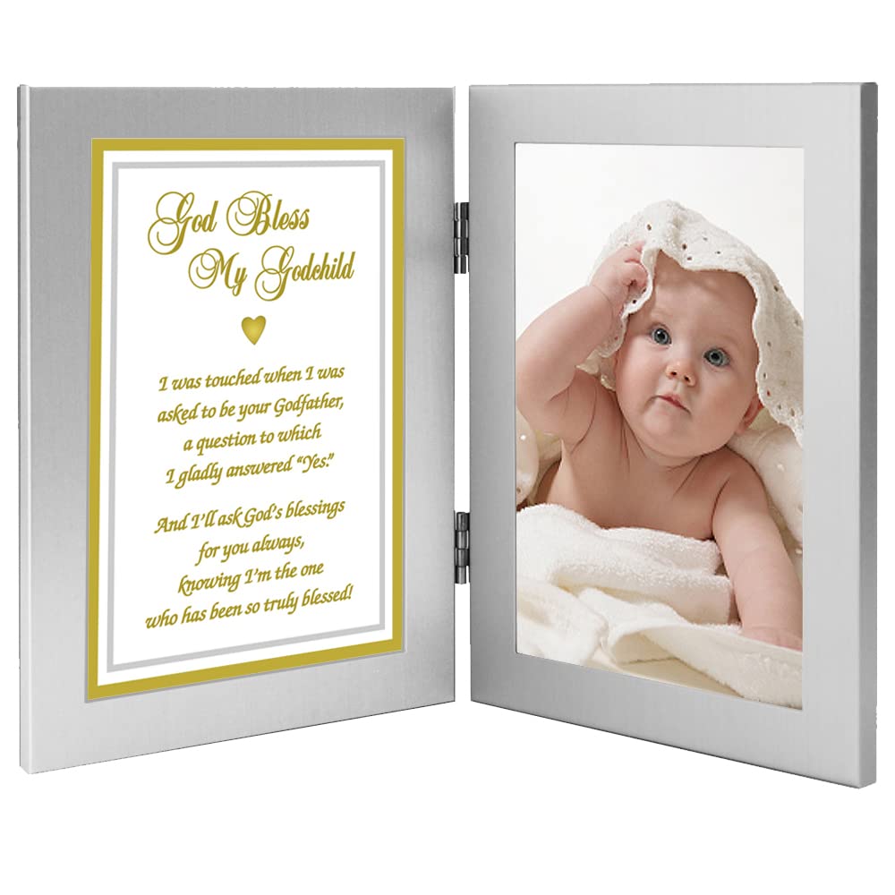 Godchild Poem from Godfather for Baptism or Christening, Add 4x6 Inch Photo