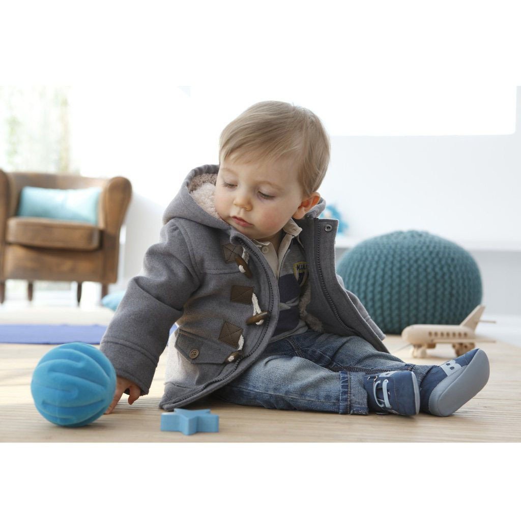 Lewego Unisex Baby Fleece Hooded Jacket Outerwear Duffle Zipper Winter Coat, Grey, 100cm(12-18Months)