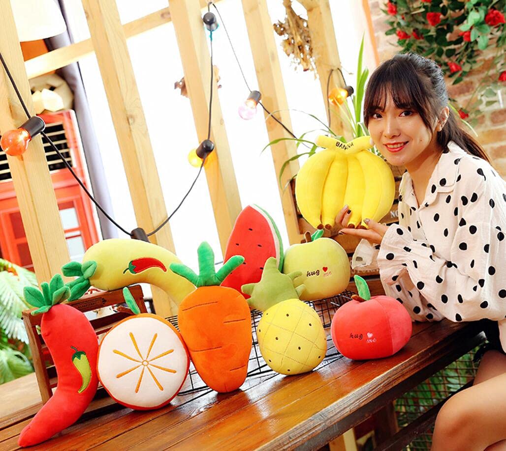 Cute rabbit Various Fruit Plush Toy Stuffed Vegetables Plush Toy Plush (Apple)