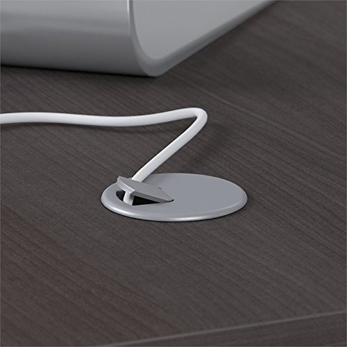 Scranton & Co 72" x 30" Contemporary Engineered Wood Computer Desk in Storm Gray