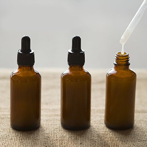 Mggsndi Empty Amber Bottle Glass Essential Oil Liquid Aromatherapy+Dropper Cap Tool - Easy to Use and Clean for Storing Chemistry and Laboratory Chemicals, Perfumes Green 30ml