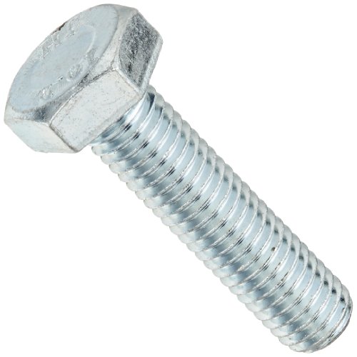 Class 10.9 Steel Cap Screw, Zinc Blue-Chromate Plated Finish, Hex Head, External Hex Drive, Meets DIN 933/ISO 898, 40mm Length, Fully Threaded, M10-1.5 Metric Coarse Threads (Pack of 25)