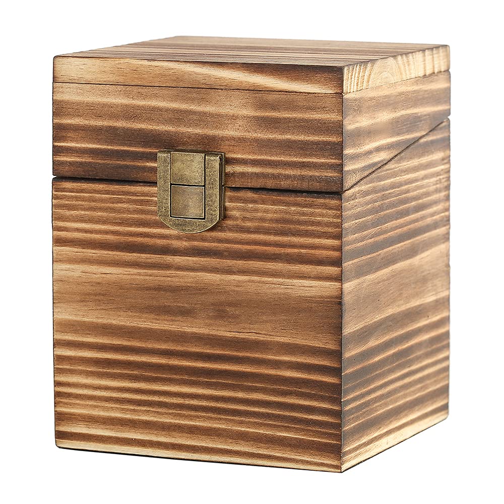 BalterFF Wood Rustic Trading Deck Box Cards Cards Sports Storage Organizer Boxes Holder Compatible With PM TCG Card Box