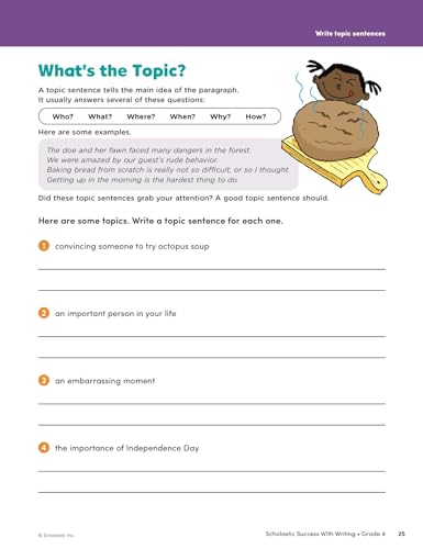 Scholastic Success with Writing Grade 4 Workbook