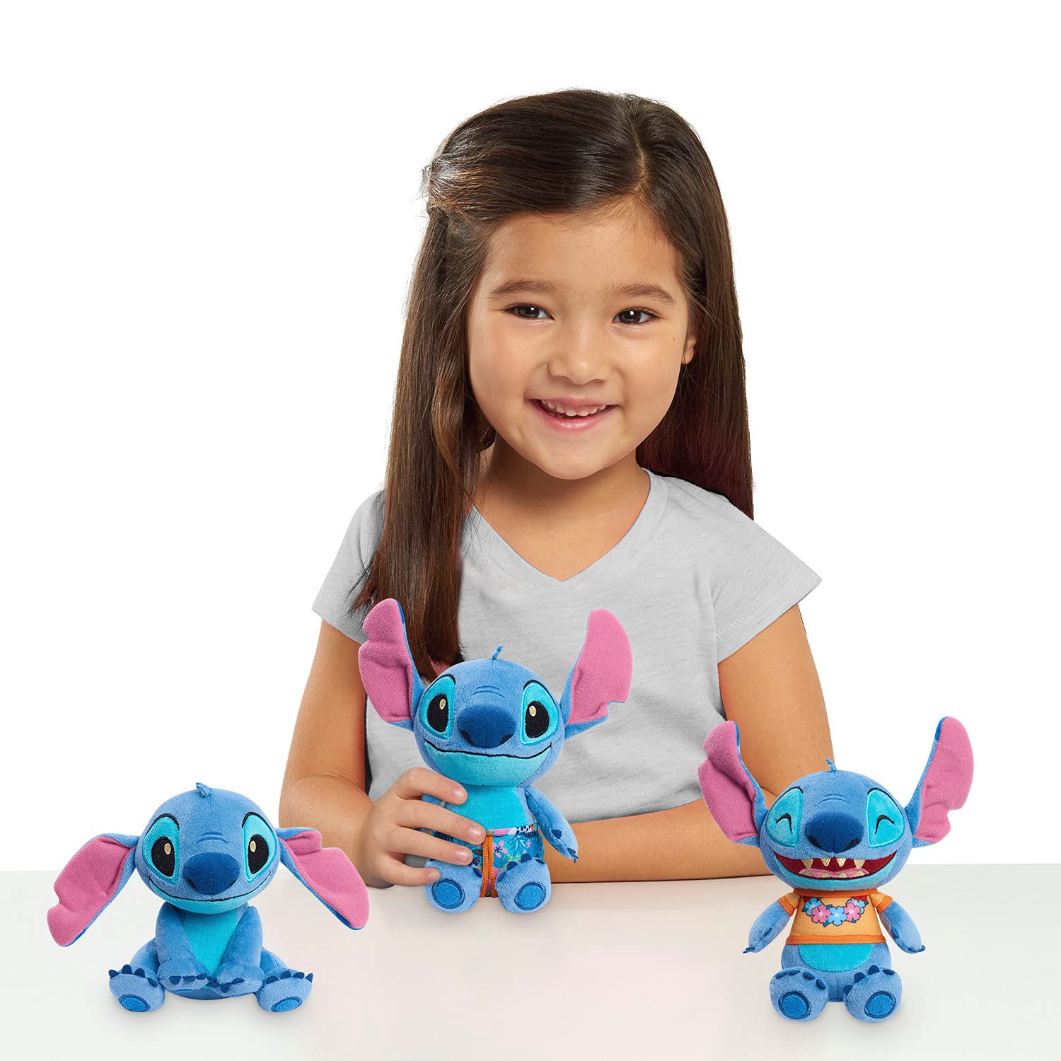 Disney’s Lilo & Stitch 7.5 Inch Stitch Plushie Stuffed Animal, Topical Theme, Alien, Kids Toys for Ages 2 Up by Just Play