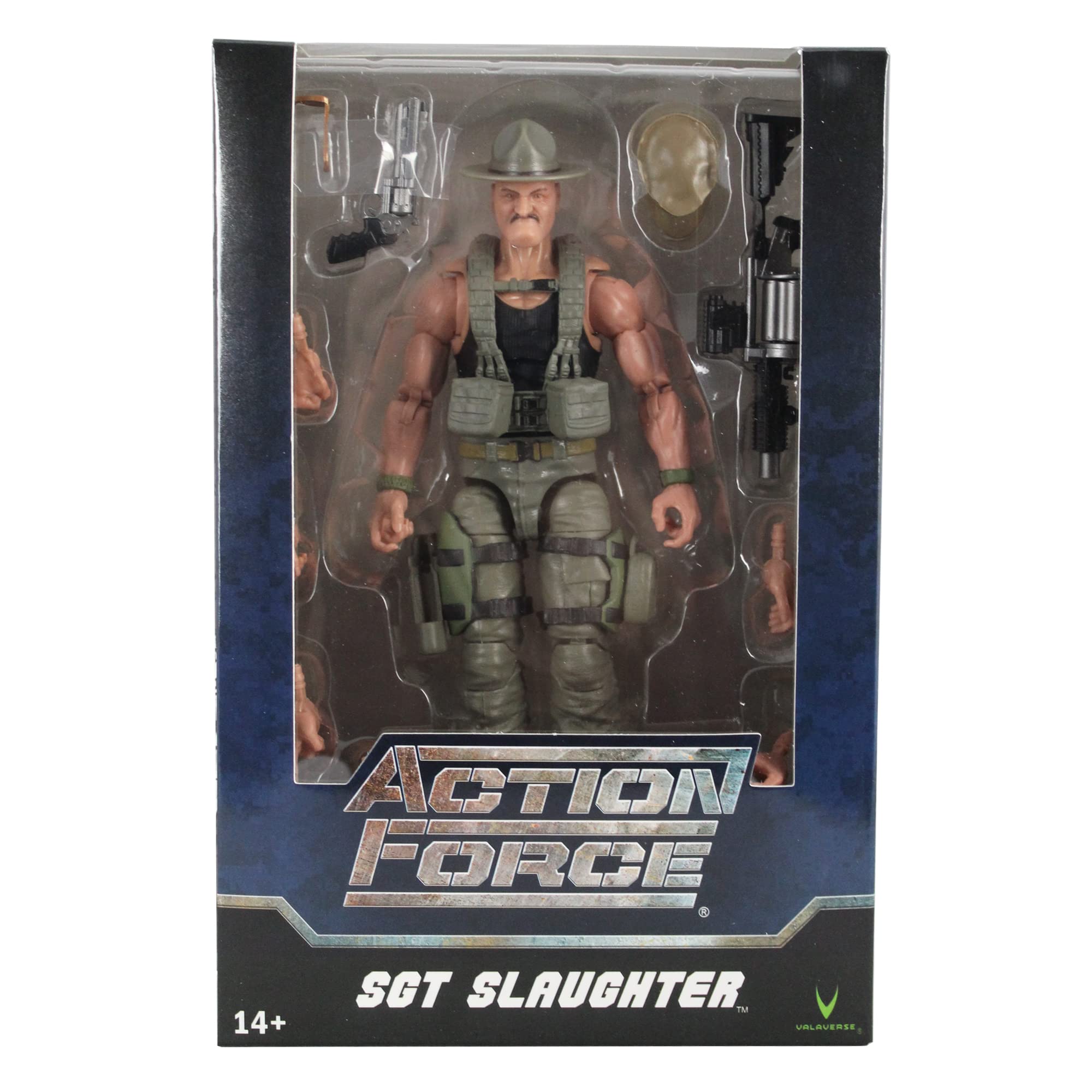 Action Force Valaverse Series 2 SGT Slaughter Premium 6-Inch Scale Action Figure with Multiple Accessories