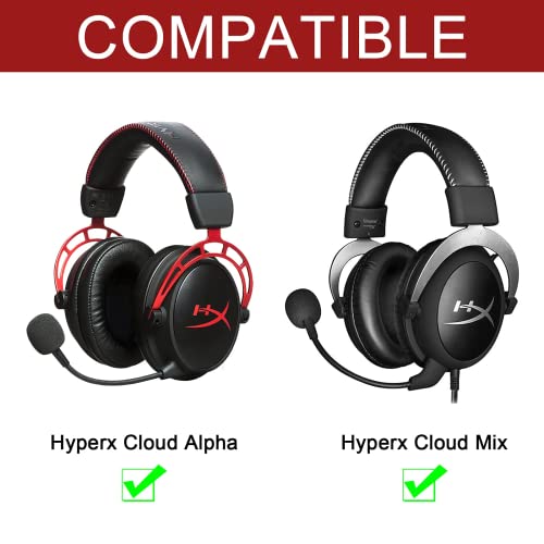 BUTIAO Cloud Alpha Cable, Nylon Braided OFC Replacement Aux 3.5mm Cable Extension Cord for Kingston HyperX Cloud Mix Alpha S Gaming Headsets Headphones