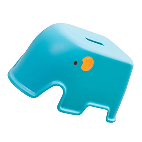 HONMEET 2pcs Chairs Stool Textured Sitting Toilet Room Minimalist Plastic Bathroom Bedroom Practical Home Cartoon Toddler Kitchen Mini Safety Creative Potty Elephant Cute Step Loft