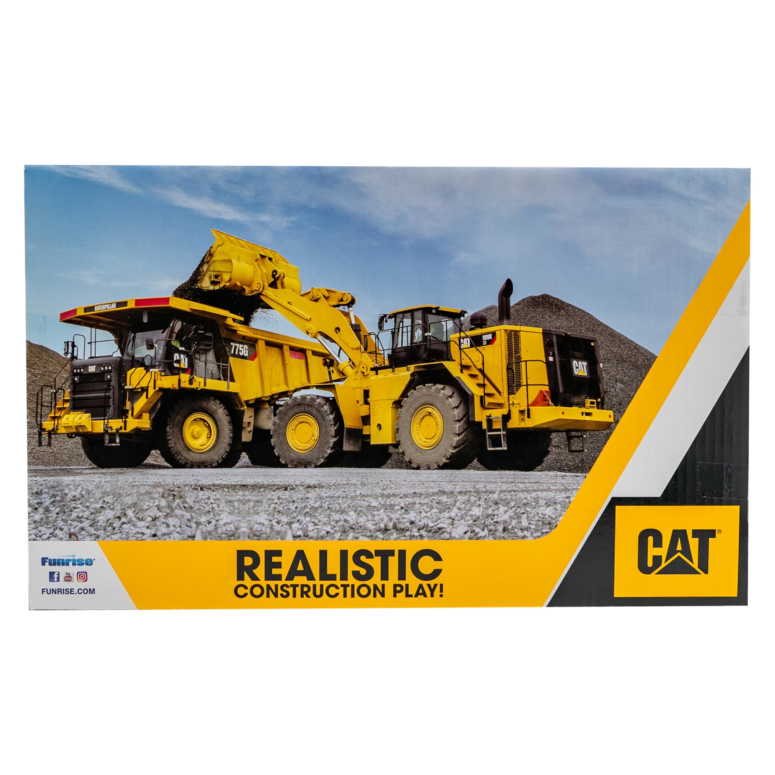 CAT Construction Toys, Steel Construction Excavator - Heavy-Duty & Durable - Ergonomic Handles 3+ Years - Perfect for Kids, Dig & Haul Dirt All Day Long