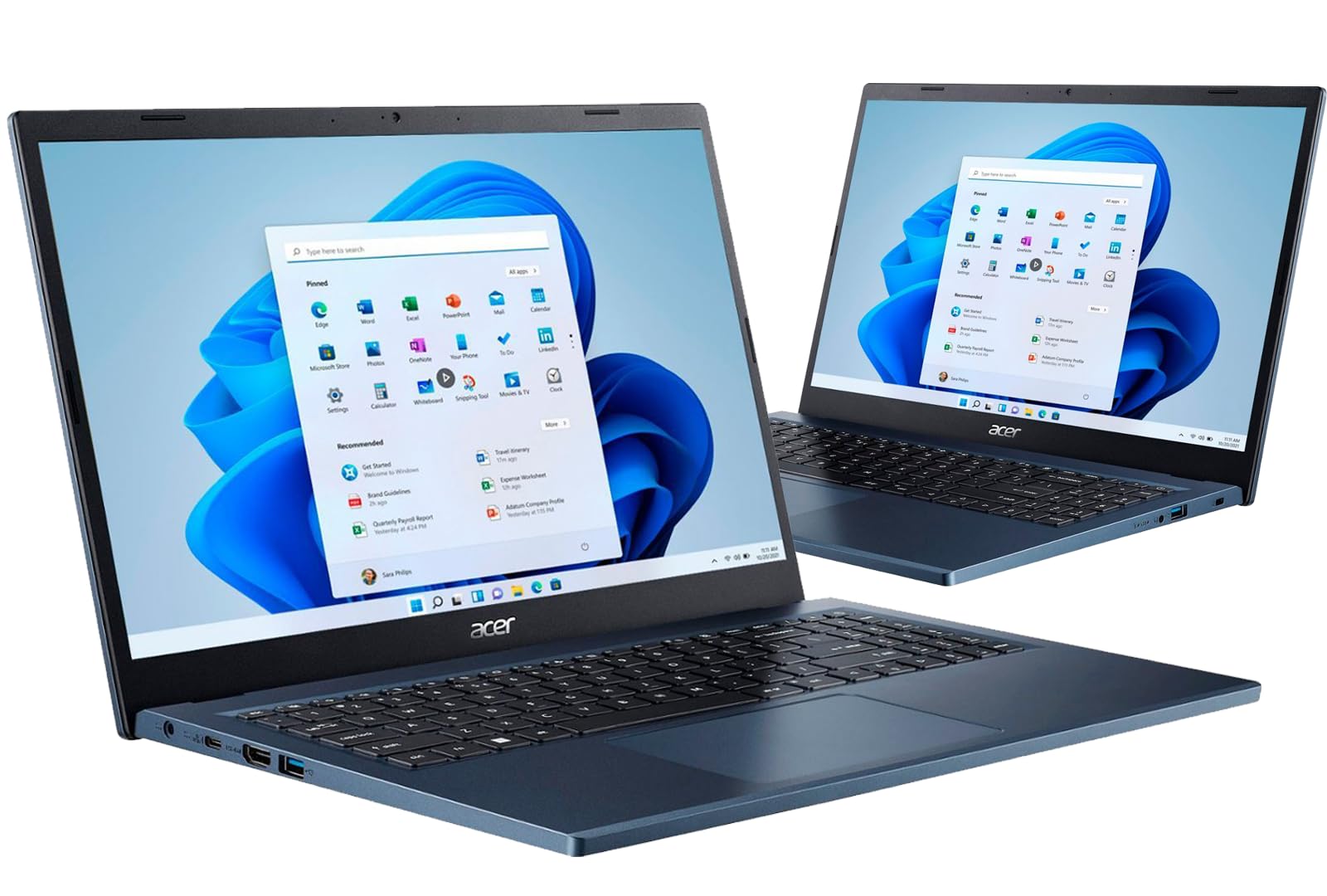 Acer - Aspire 3 Thin Light Laptop - 15.6" Full HD IPS Touch Display, AMD Ryzen 5 7520U Quad-Core Processor, AMD Radeon Graphics, 8GB RAM LPDDR5, 512GB SSD, Wi-Fi 6, Windows 11 Home