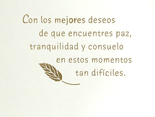 Hallmark Vida Spanish Sympathy Card (Foil Flowers) 0349RZM7021