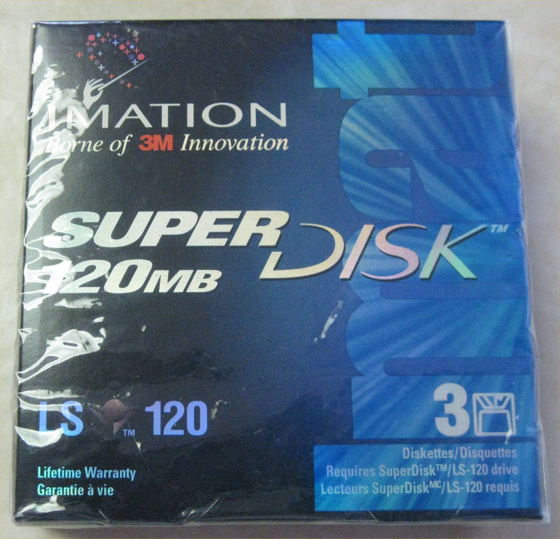 Imation SuperDisk 120MB (3-Pack) LS-120 Super Disk