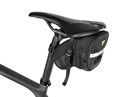 Aero Wedge Pack, w/ strap mount, Small, Black