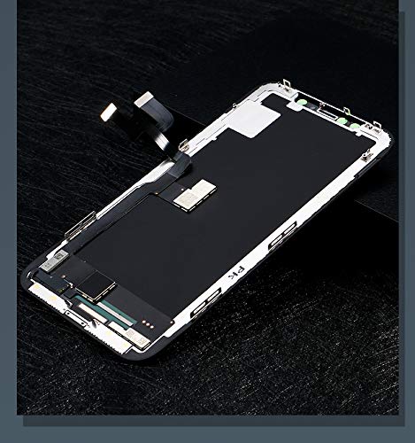 for iPhone X 5.8 inch 10 LCD Touch Screen Replacement Display Digitizer Compatible with Model A1865 A1901 A1902 with Repair Tools Waterproof Adhesive in Black