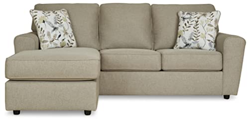 Signature Design by Ashley Renshaw Modern Sectional Sofa Couch with Chaise Lounge, Grayish Brown